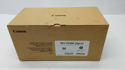 Canon PFI-703M Ink Tank Dye Magenta 3pk 700ml | MySupplyShop