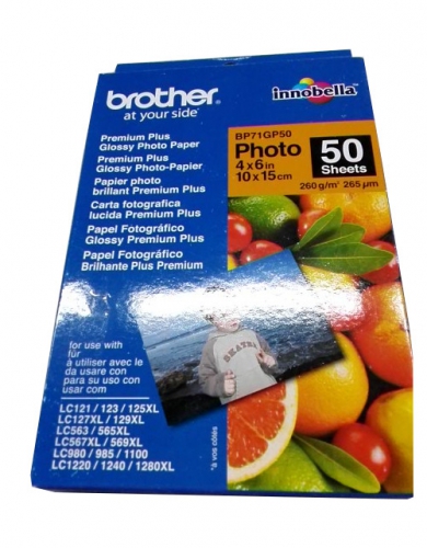 Brother Glossy Photo Paper 10cm x 15cm 50 sheet | MySupplyShop