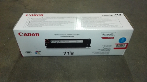 Canon CRG-718 Toner Ctg Cyan 2.9k (New Red Side Box) | MySupplyShop