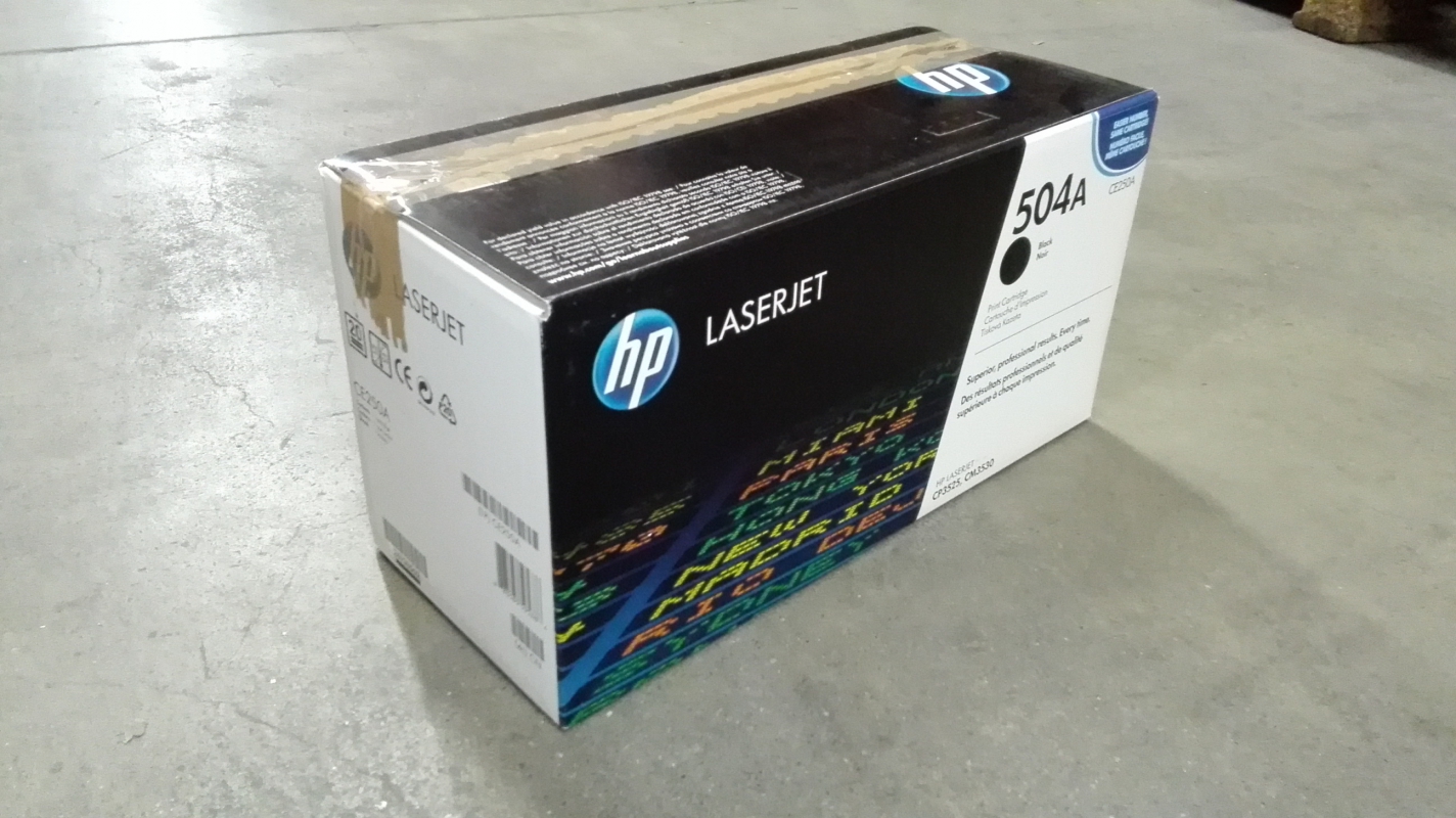 HP Toner Ctg 504A, Black CE250A for HP Color LaserJet CM-3530 Series 883585595686| eBay